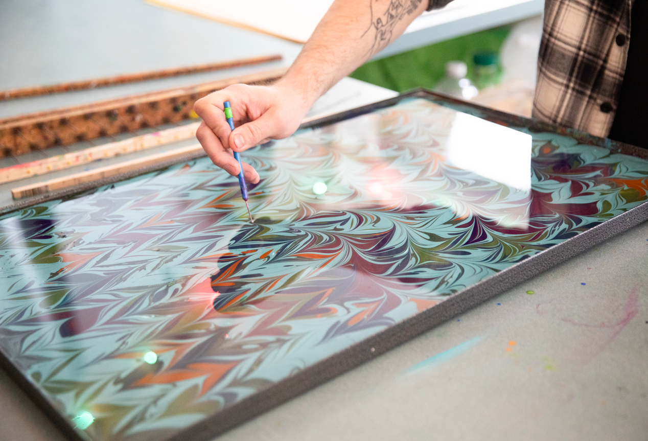 Intro to Marbling | The Morgan Conservatory of Papermaking